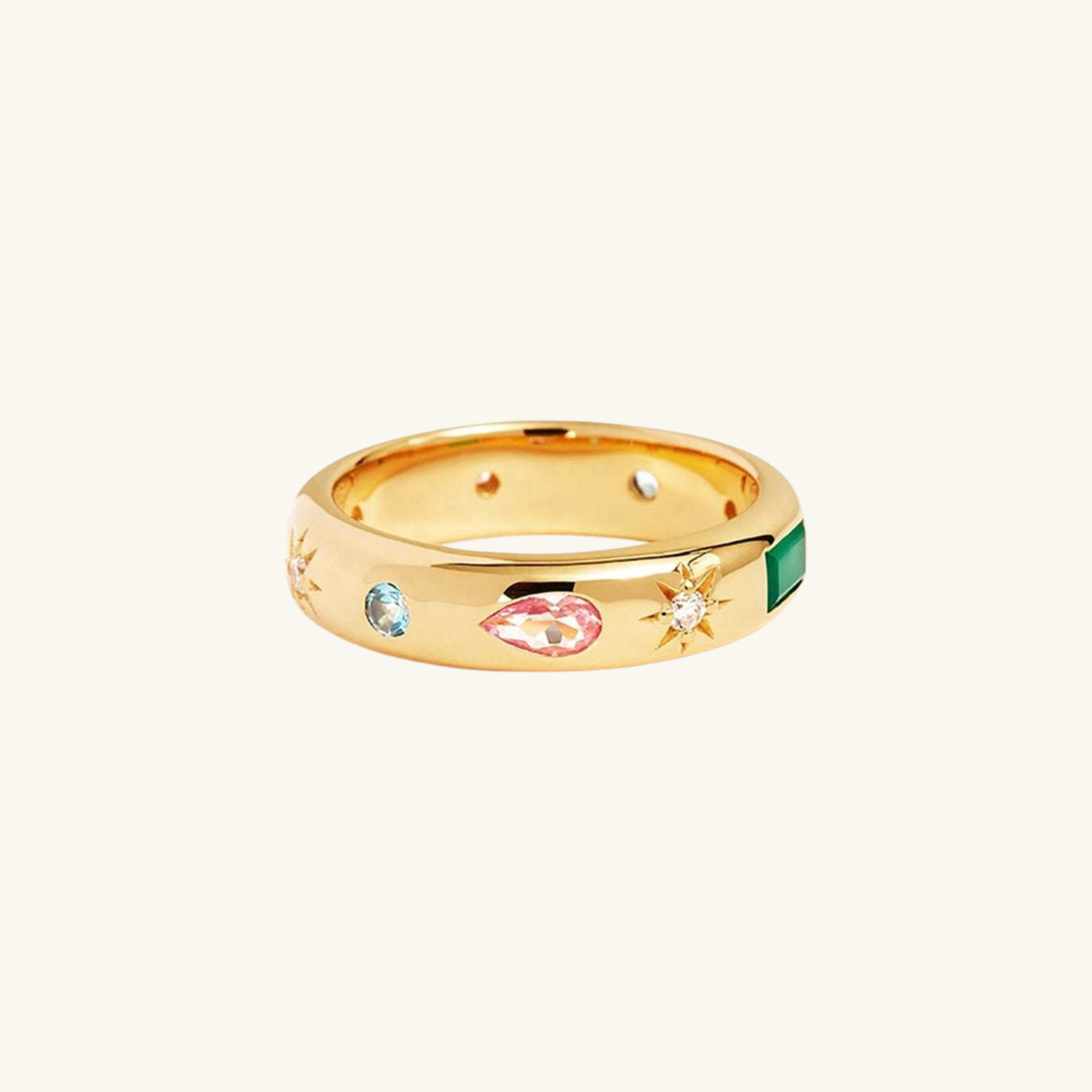 Shooting Star Ring – Ivory & Sterling